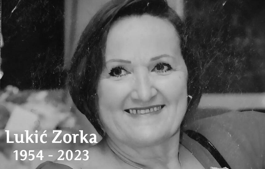 Napustila nas je Zorka Lukić - Zora
